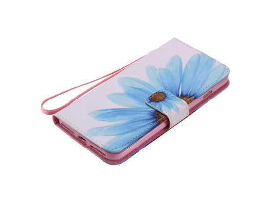 Light Blue Floral Iphone 8 Plus Case Creative Image Shockproof Absolute Safety