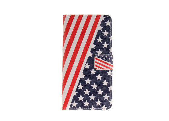 Wallet American Flag Iphone 8 Plus Case , Mixed Color Dust Proof Iphone 8 Plus Case