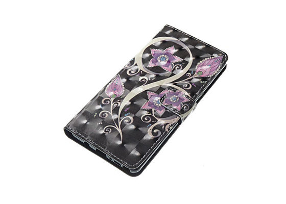 Purple Flowers Samsung Galaxy Note Case , Galaxy Note 8 Phone Case Smooth Surface