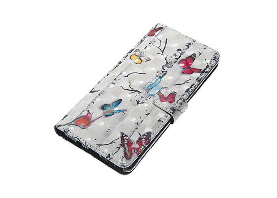 PU Samsung Galaxy Note 8 Case Butterflies Image Anti - Skid Wear Resistant