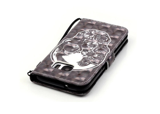 Dark Skull Samsung Galaxy Phone Cases Good Flexibility Fashion Design
