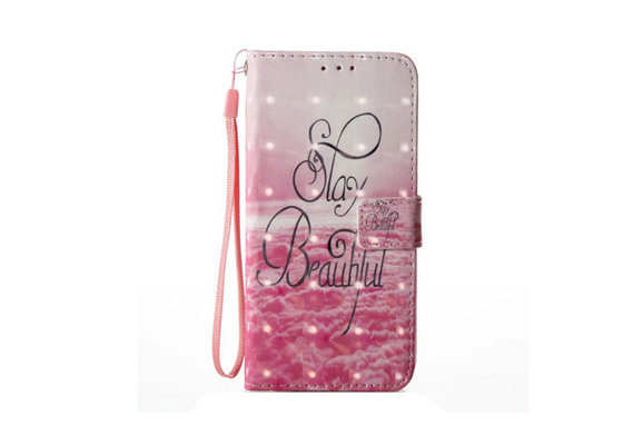 Personalised Samsung Galaxy Phone Cases Pink Color Wallet Fashion Style
