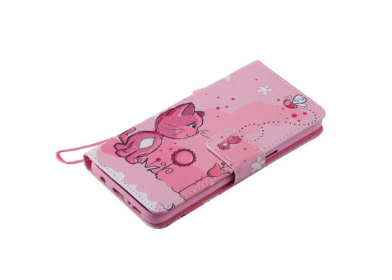 Samsung Galaxy 8 Custom Made Phone Cases Lovely Kitty Waterproof Pink Color