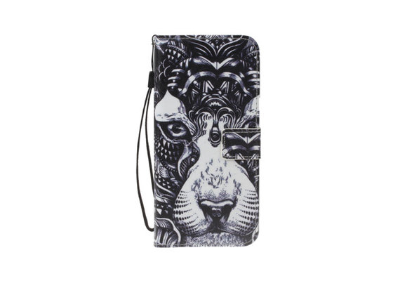 Leopard Head Samsung Galaxy Phone Cases Dark Color Comfortable Touching