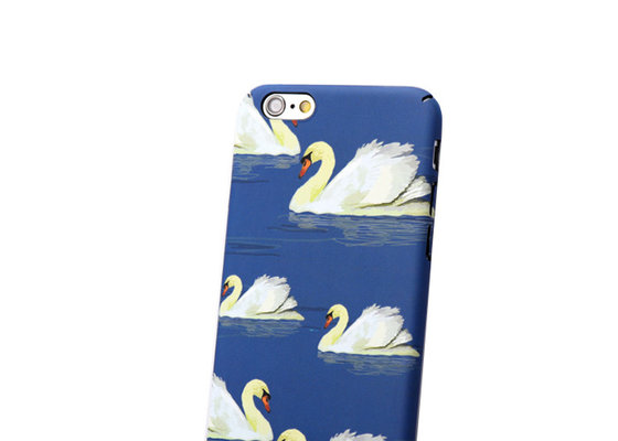 Swan Iphone 6 Plus Cover Case Pc Material Mixed Color Scratch Resistant