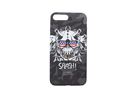 Splash Letters Cell Phone Back Cover Protetive Lightweight Dark Color OEM