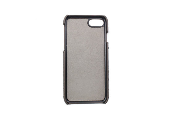 Brown Iphone Cell Phone Wallet Case Dust Proof Custom Design Comfortable Touching