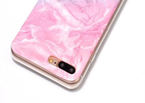 Marble Protective Phone Cases For iPhone X / Soft TPU IMD Marble Cover