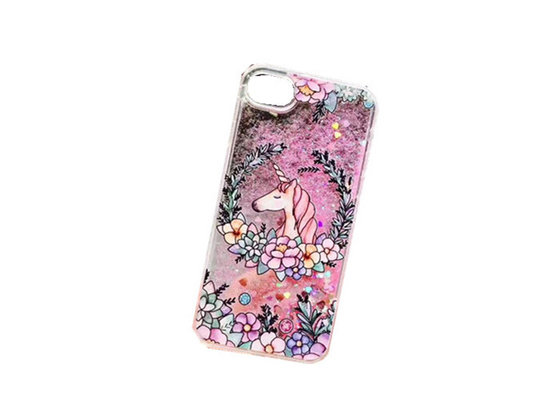 Women Glitter Plastic Bling Bling iPhone Back Cover / Customized Mobile Covers