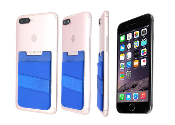 Elastic Lycra Cell Phone Wallet Case With 3M Adhesive ， Smartphone Accessories