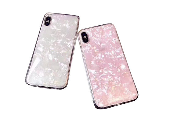 TPU Cell Phone Back Cover , IMD Printing Shell For Iphone , Rubber Protect The Adges