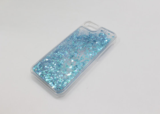 Blue Color Bling Bling Glitter Circular sequined Pc Phone Back Cover Case