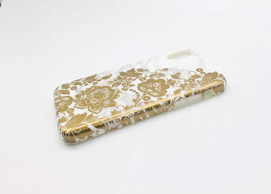 IMD Soft Custom Design Phone Cases With Screen Printing Gold Flower