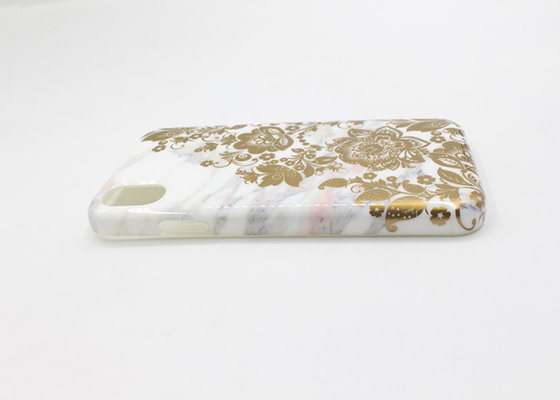 IMD Soft Custom Design Phone Cases With Screen Printing Gold Flower