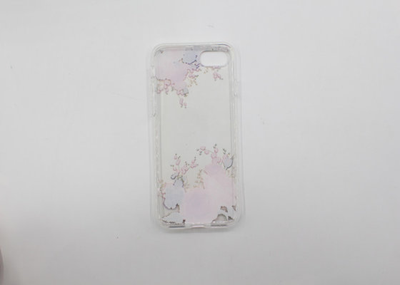 Washable Anti-dust Cell Phone Back Cover For Iphone 8 X ,Transprent Tpu Imd Flower