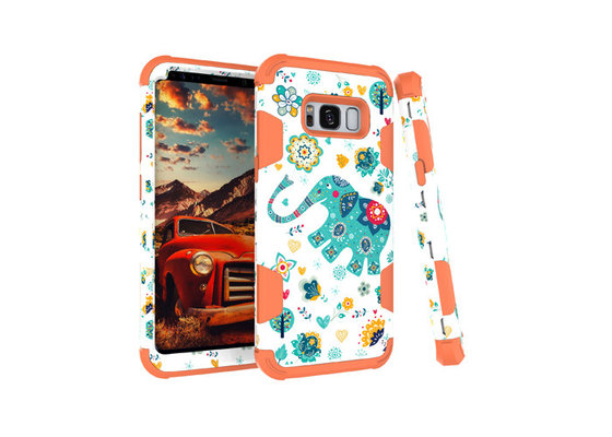 Silicone Plus PC Scratch Resistant Phone Case For Samsung Galaxy S8 Plus