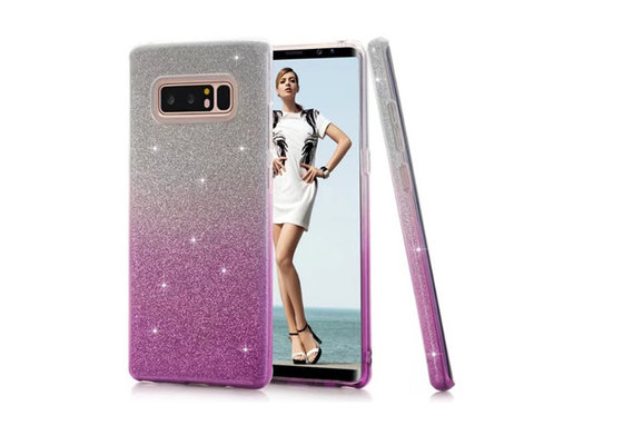 5 Color PC + TPU Samsung Galaxy Phone Cases With Glitter powder , Samsung Android Phone Cases