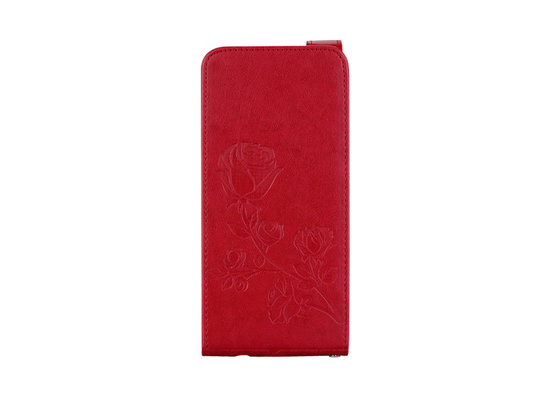Easy To Remove Rose Logo Emboss Sleeve Pouch Holster Felt Pu Leather Phone Case