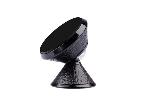 Black Mobile Phone Accessories , Universal 360 Rotation Magnetic Dashboard Mount Car Phone Holder Stand