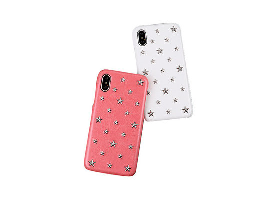 Stars Nails PU Leather iPhone X Phone Case Waterproof  Anti-dust Phone Case Shell