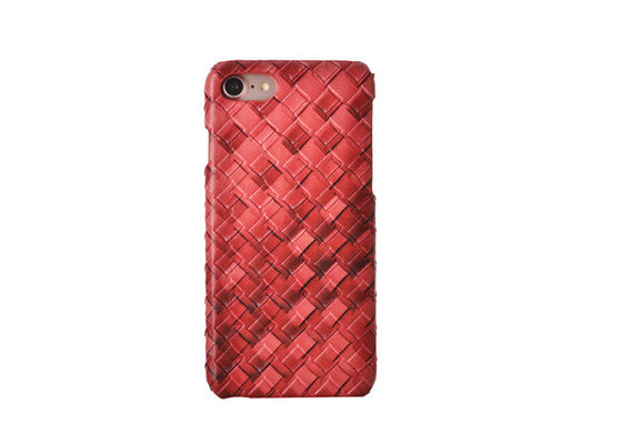 Chameleon Woven Leather Apple Cell Phone Cases 4 Colors For iPhone 7 Phone Shell