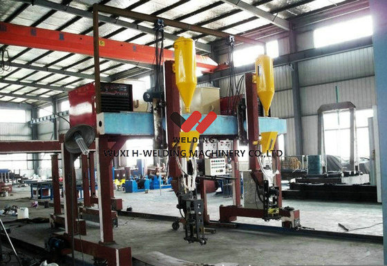 Gantry T / H Beam Welding Production Line For 200mm - 1200mm Width Flange / Auto Welder