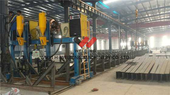 5000mm Span Gantry type welding machine for H Beam production line with 15m rail SAW