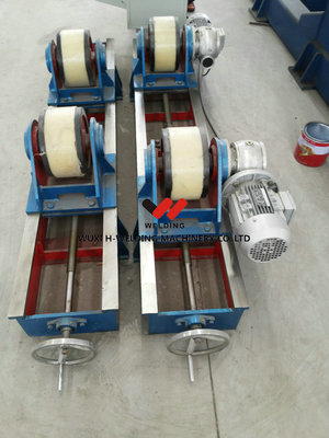 5000kg Rotary Circular Pipe Welding Rotator Lead Screw Adjustable  With High Speed VFD Control