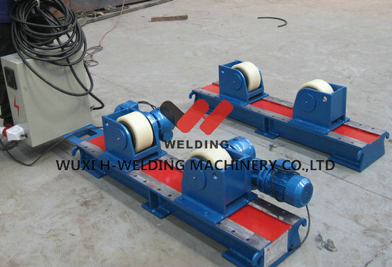 100T Vessel / Tank Bolt Adjustable Welding Rotator , Full Steel Roller