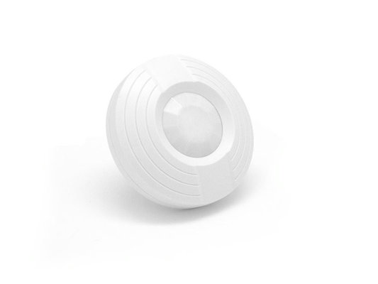 White Security Wireless PIR Detector With 360 Degree / 6m
