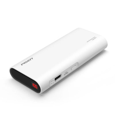 PISEN External Battery CB CE FCC LED Universal Mobile Power Bank 10000mAh Portable Charger