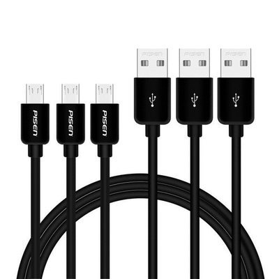 PISEN 1m 3.28ft 2 in 1 Fast Charging Micro USB Cable for Samsung Nokia Motorola