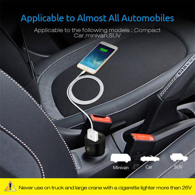 PISEN Mobile Phone Universal Smart Wireless 5V 1A 2A Dual USB Car Charger CE FCC Certification