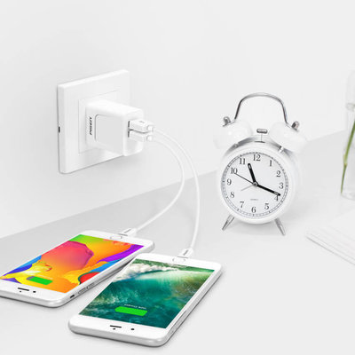 PISEN FCC Certification Mobile Phone Portable 5V 2.4A US Dual USB Wall Charger