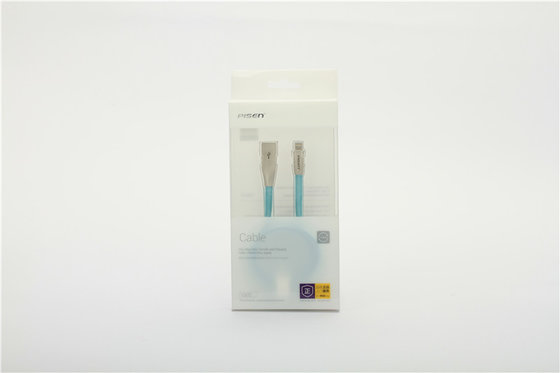 PISEN 1m 3.28ft Durable Multicolor Double Sides Workable Fast Charging Flat Zinc Alloy Cable for iPhone iPad