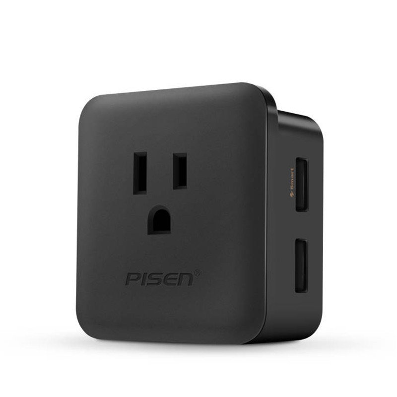 PISEN NEW 2017 Mobile Phone Portable 5V 1.5A 2.4A US Dual USB Wall Charger