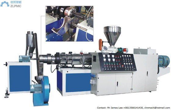 PVC Conical Twin Screw Fertilizer Granulator Machine ,  Plastic Recycling Machine