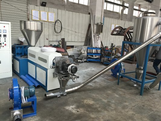 PVC Conical Twin Screw Fertilizer Granulator Machine ,  Plastic Recycling Machine