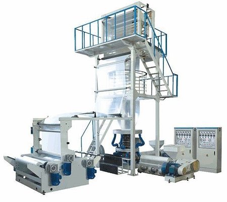 Mini Type Film Blowing Machine , Polypropylene Extrusion Machine Die Head Rotary
