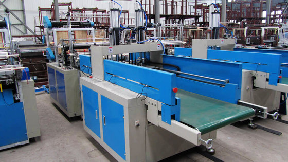 DGF-800*2 2lines PE plastic t-shirt bag making machine