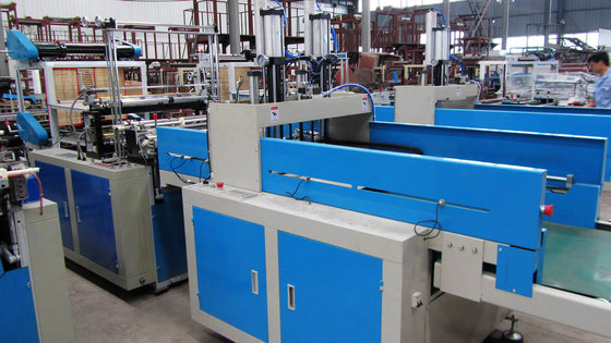 DGF-700*4 300mm 4 lines plastic t-shirt shopping bag making machine
