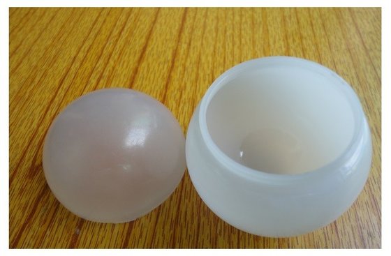 High Glossy PC Material Molding Plastic Parts for LED Lights with Light Diffusing Powder