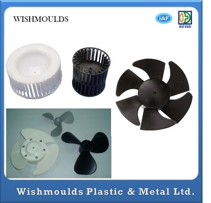 Customized Electronic Plastic Parts Fan Blade For Electric / Plastic Fan Blade Mould