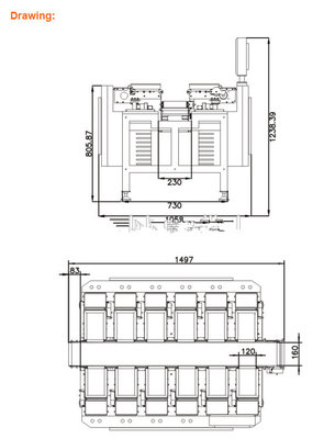Semi - Auto 10 Linear Combination Weigher Automatically Colorful 1500g