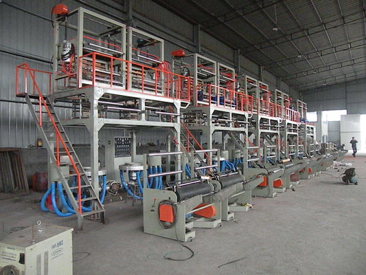 Low Pressure Polyethylene Plastic Film Blowing Machine With Inverter Controlled