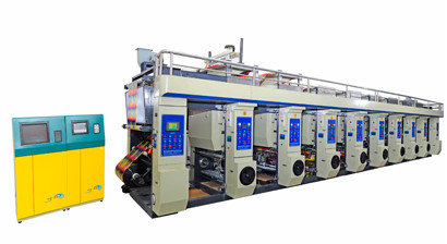 High Speed 8 Color Paper roll Rotogravure Printing Machine with plc controlled