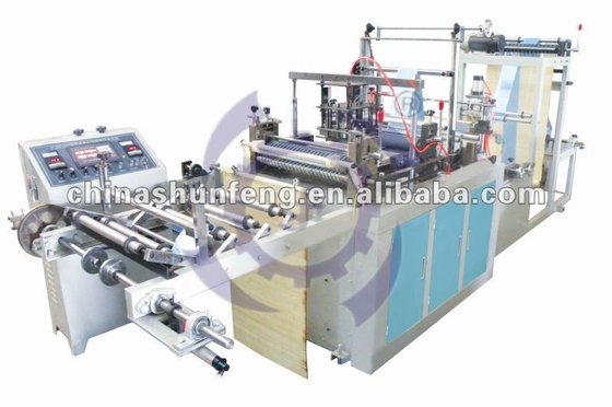 Computer Rolling Plastic Bag Making Machine High Speed Flat Bottom Sealing