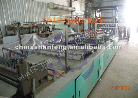 High Speed Square Bottom Plastic Bag Making Machine With Plc Controlled