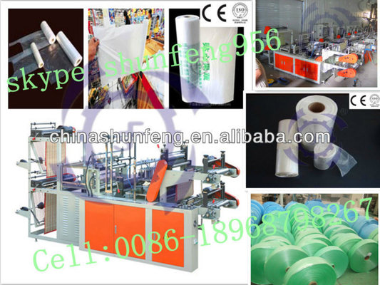 ISO / CE Plastic Bag Making Machine Polythene Bags Manufacturing Machines