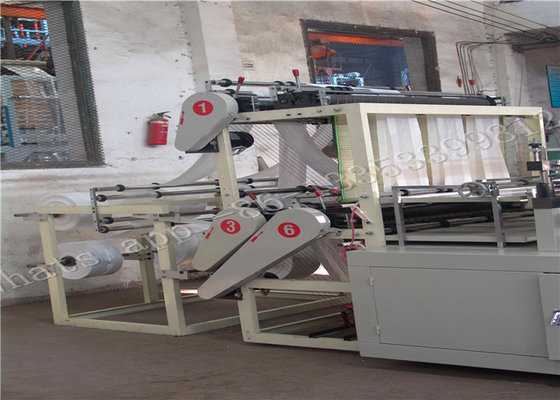 Full Automatic T-shirt Plastic Bag Making Machine with Hot Sealing Cold cutting for Six lines